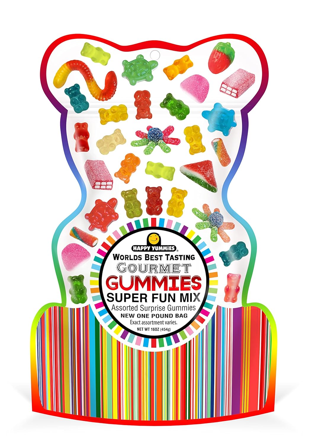 Amazon.com : Happy Yummies Worlds Best Tasting Gourmet Gummies Super ...