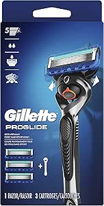 Gillette ProGlide Mens Razor, 1 Razor Handle, 3 Razor Blade Refills ...