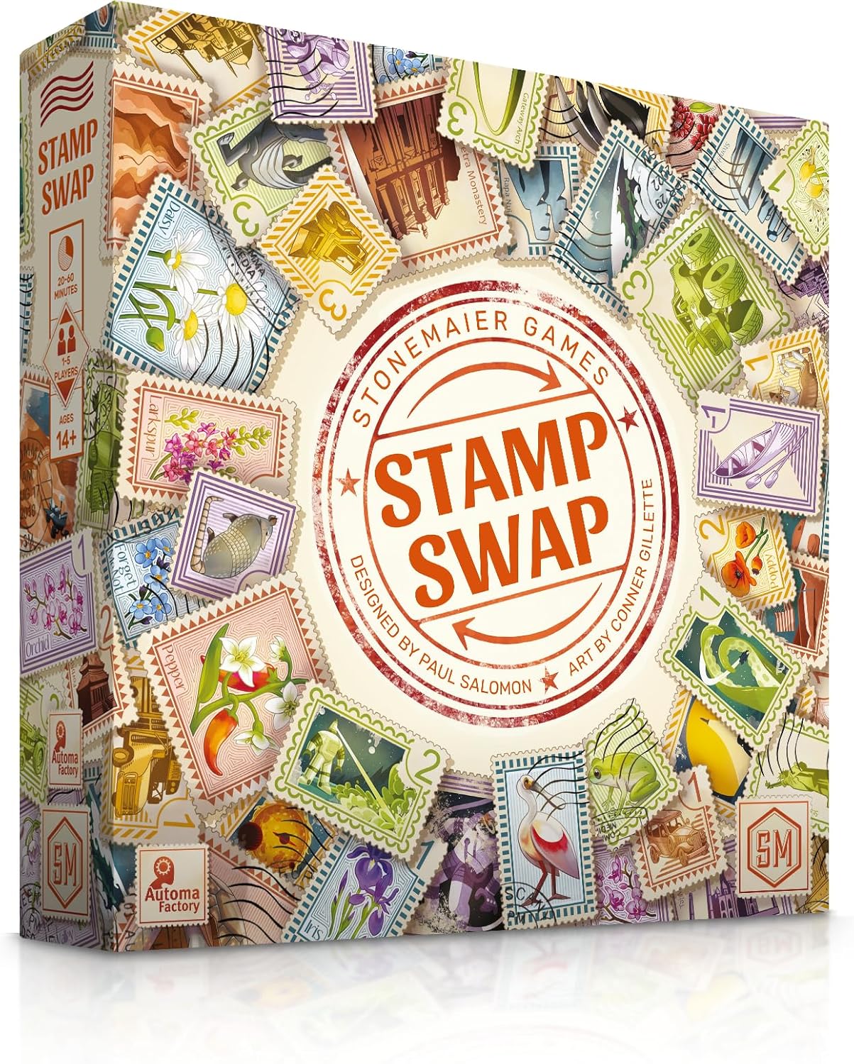 Amazon.com: Stonemaier Games: Stamp Swap | A Competitive Stamp ...
