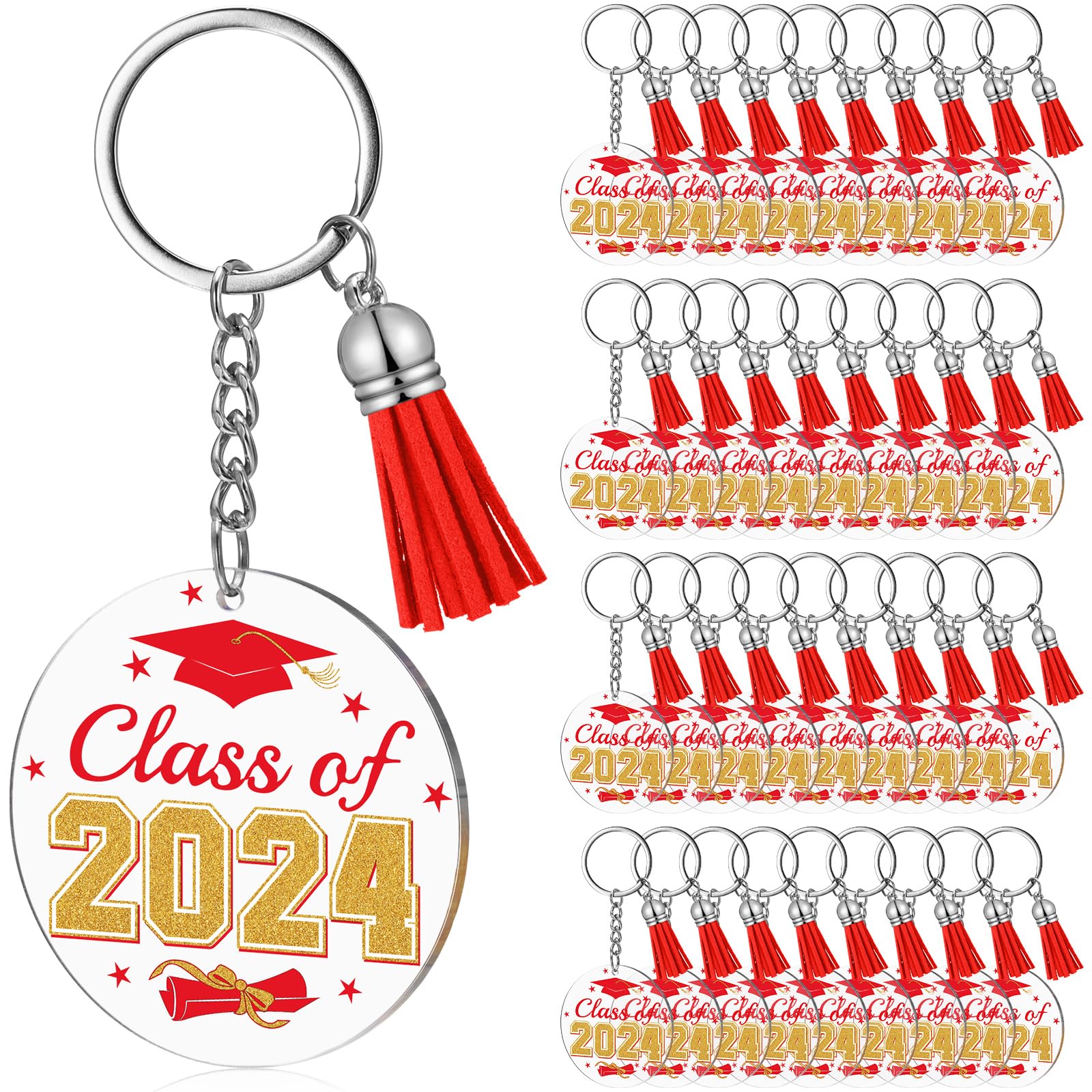 Snapklik.com : Kigeli 30 Pcs Class Of 2024 Graduation Keychains Gifts ...