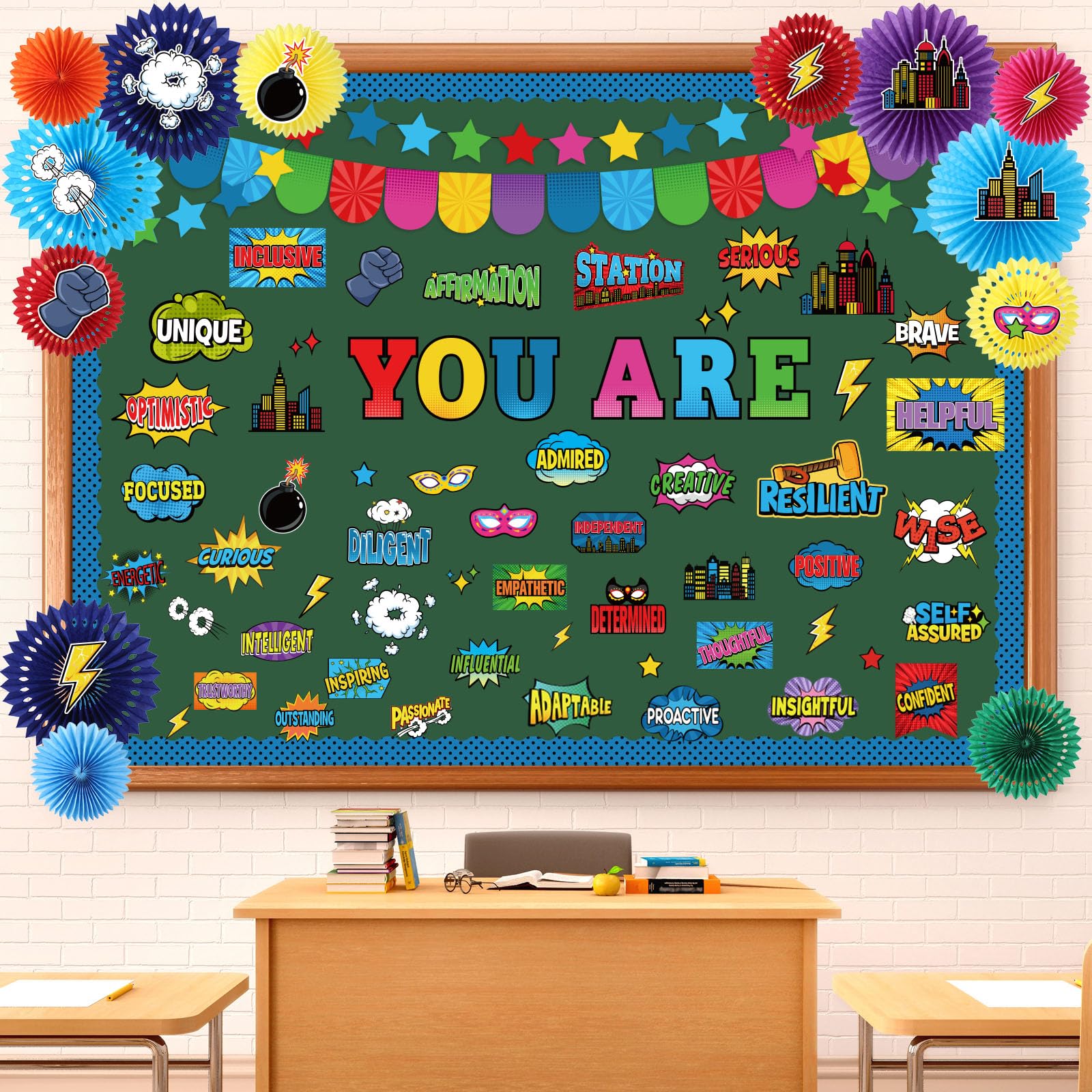 Snapklik.com : Funrous Affirmation Station Bulletin Board Set ...