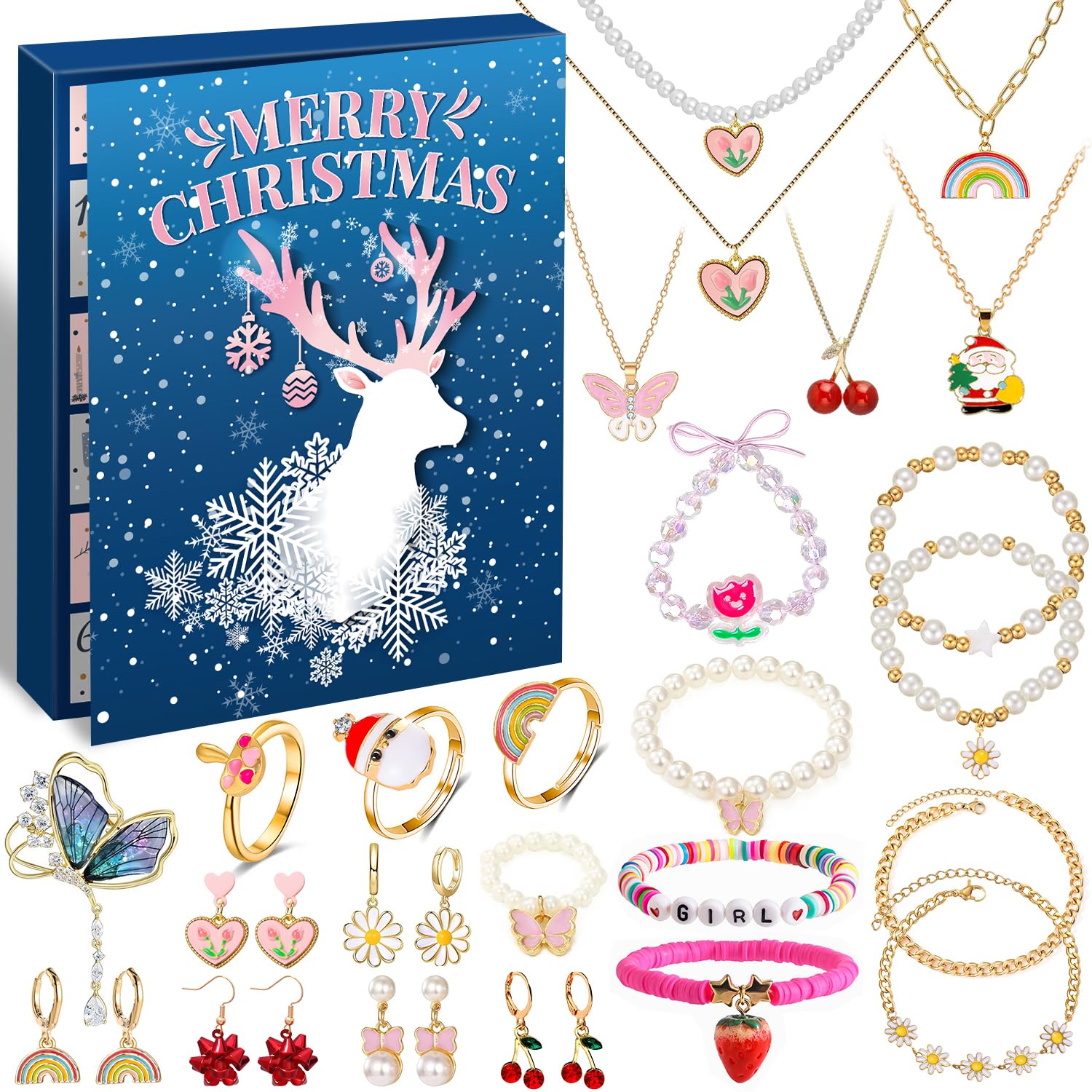 iZoeL Jewellery Advent Calendar Girls 2024 Advent Calendar Teen Girls ...