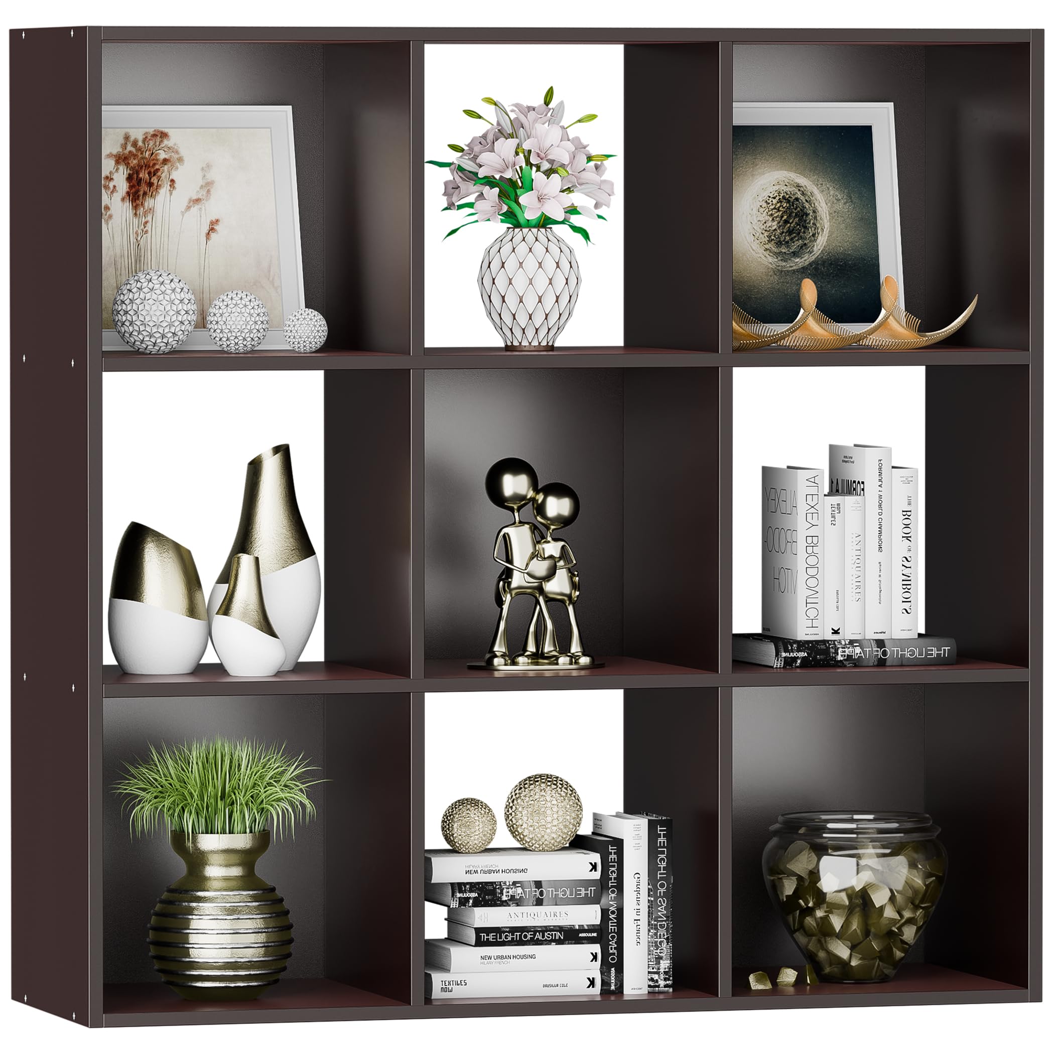 Amazon.com: ZenStyle Storage Shelf Organizer, Wooden Bookshelf System ...