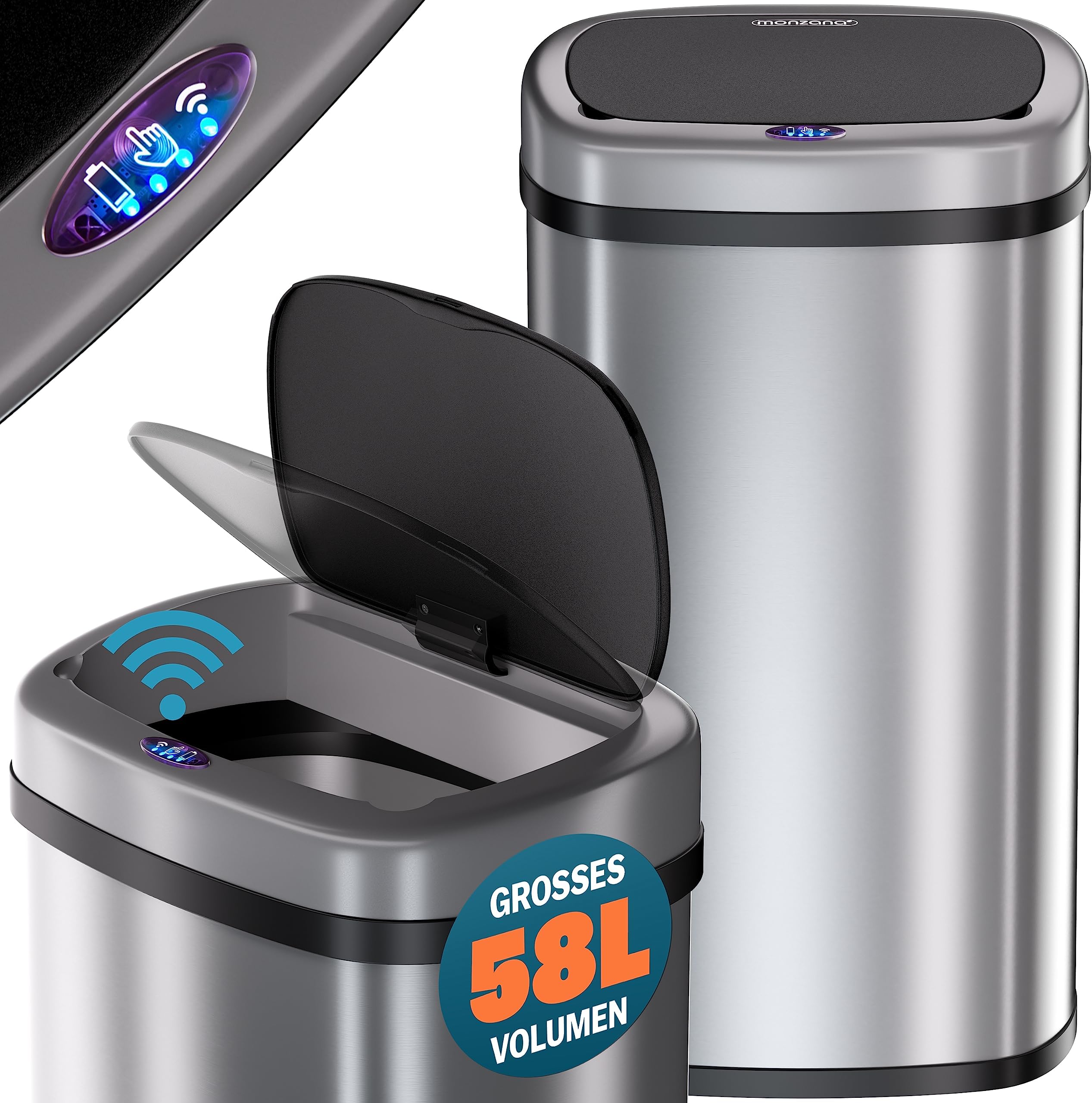 EKO Horizon Sensor Bin 45L : Amazon.co.uk: Home & Kitchen
