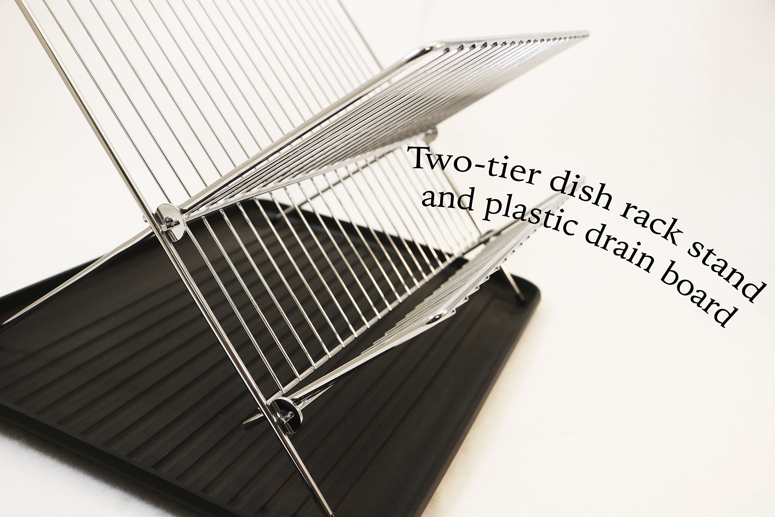 Buy AMERTEER Smart Design Dish Drainer Rack Steel Metal Wire Dish Rack ...