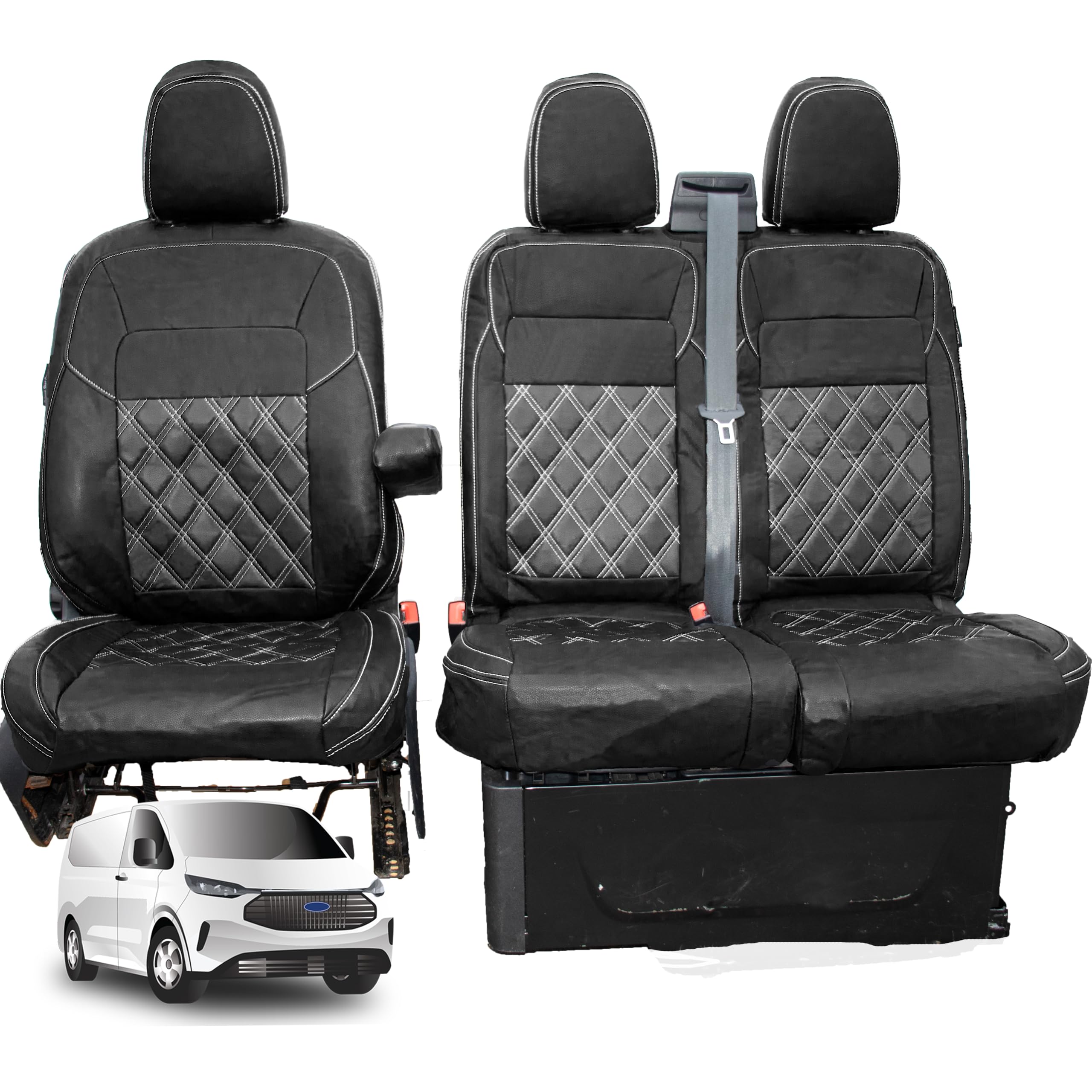 Seat Covers Ford Transit Custom Passenger Transit Custom Leatherette ...