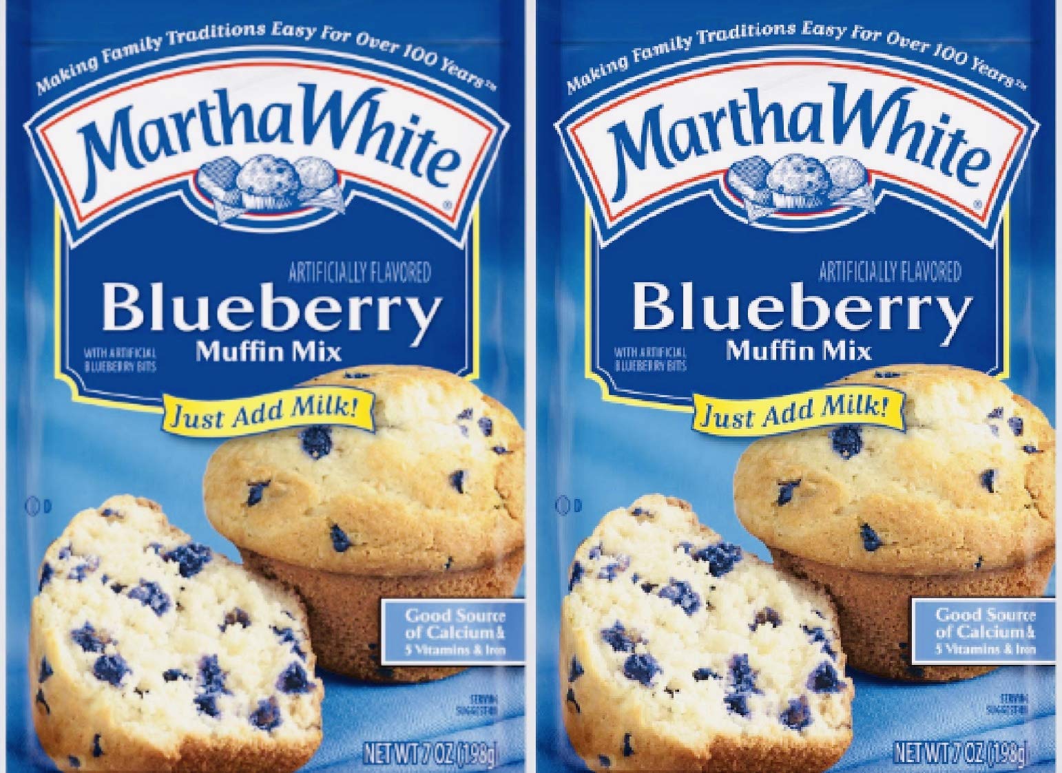 Amazon.com: The Marvelous Martha White Muffin Mix (Blueberry) : Grocery ...