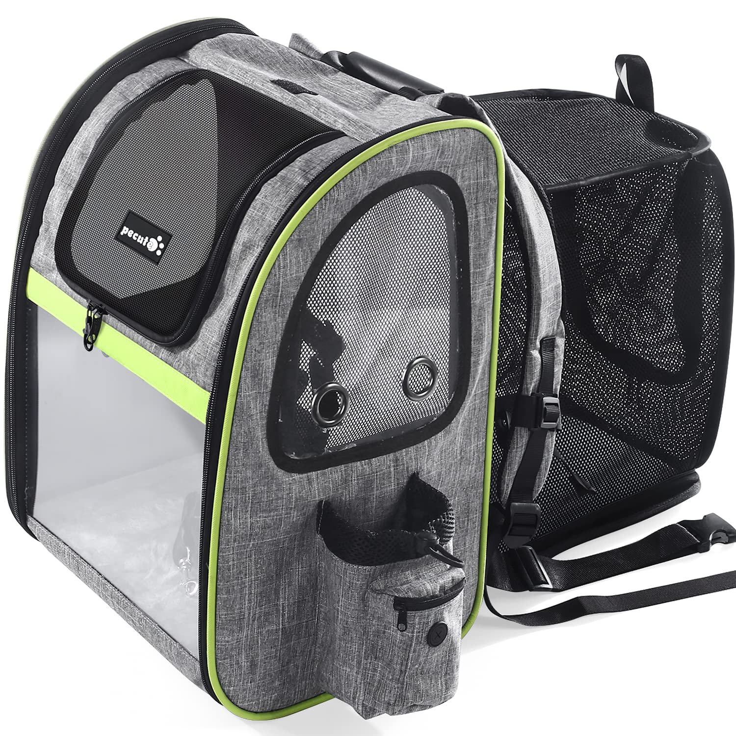 Pecute Pet Carrier Backpack, Dog Carrier Backpack, Expandable with ...
