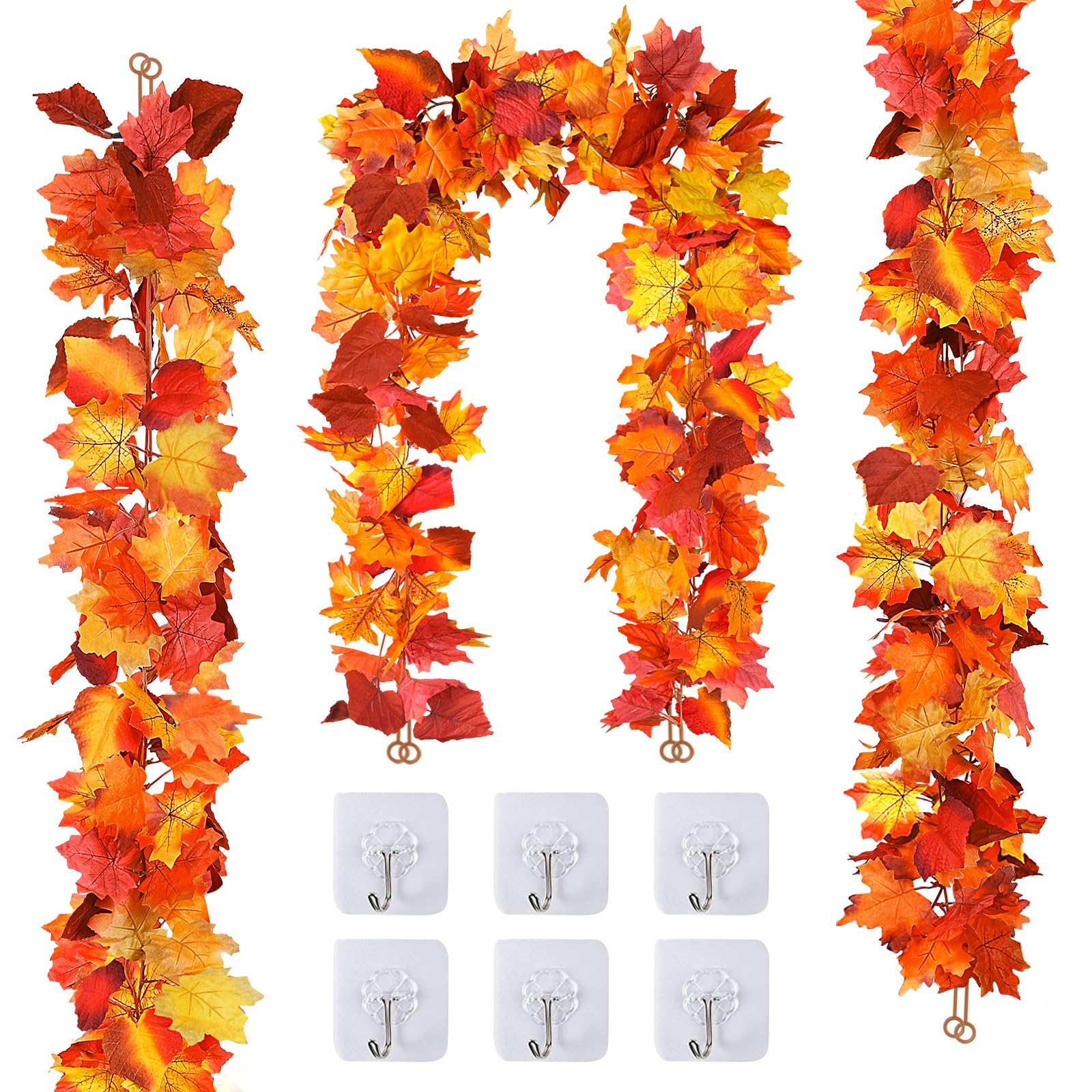 Snapklik.com : 3 Pack Fall Decor For Home Fall Leaves Garland ...