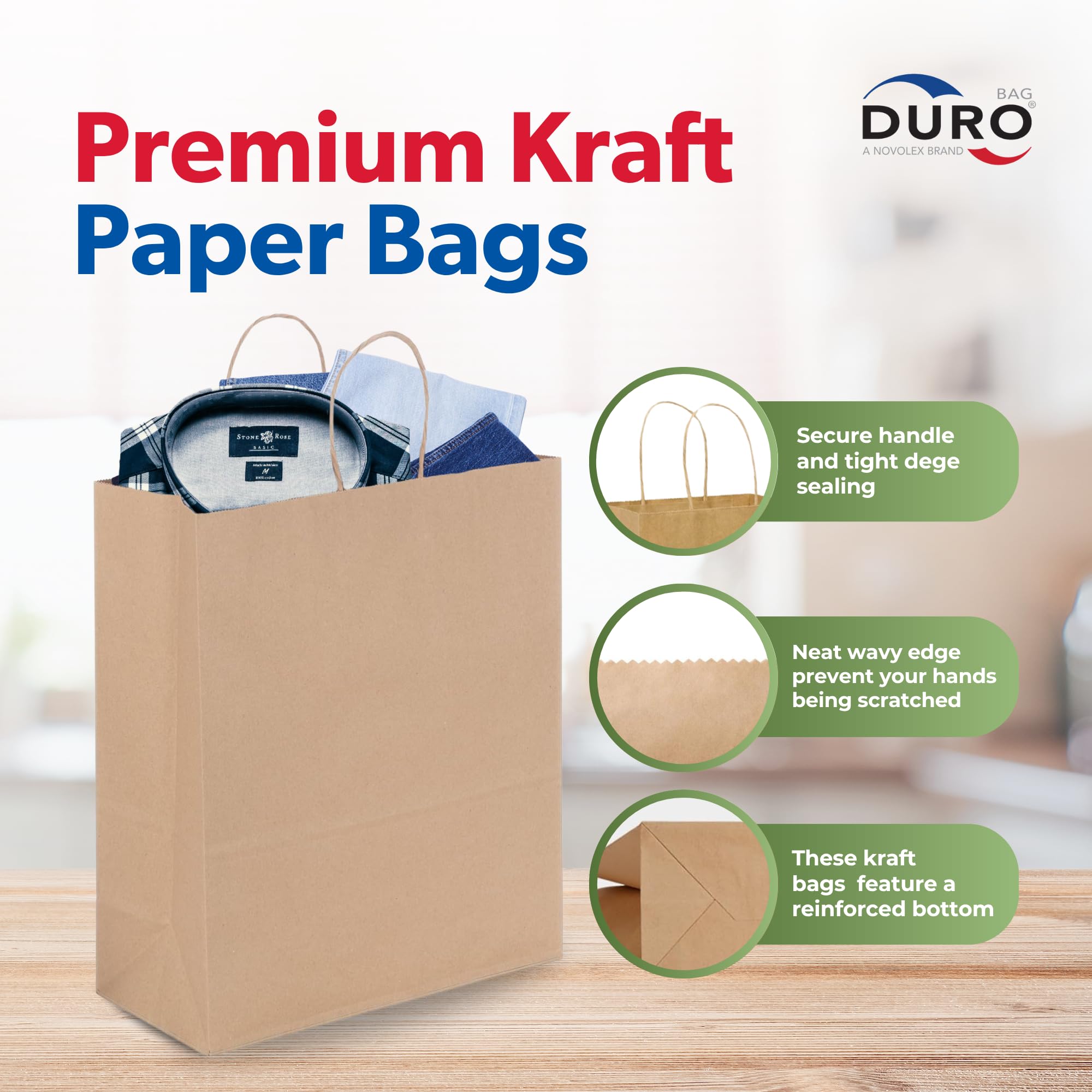 Snapklik.com : DURO Bag Traveler Shopping Bag 60# 100% Recycled Natural ...