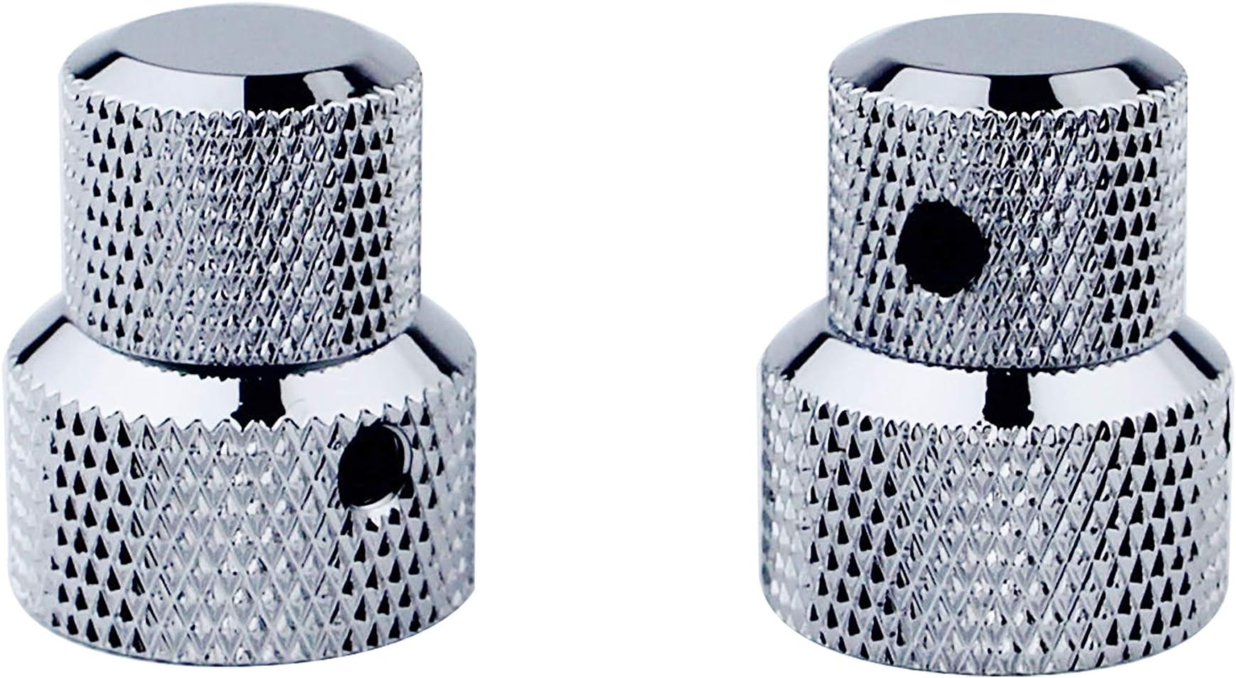 Amazon.com: Guyker 2Pcs Brass Concentric Stacked Knobs, Dual Knurled ...