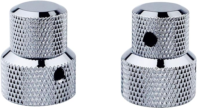 Amazon.com: Guyker 2Pcs Brass Concentric Stacked Knobs, Dual Knurled ...
