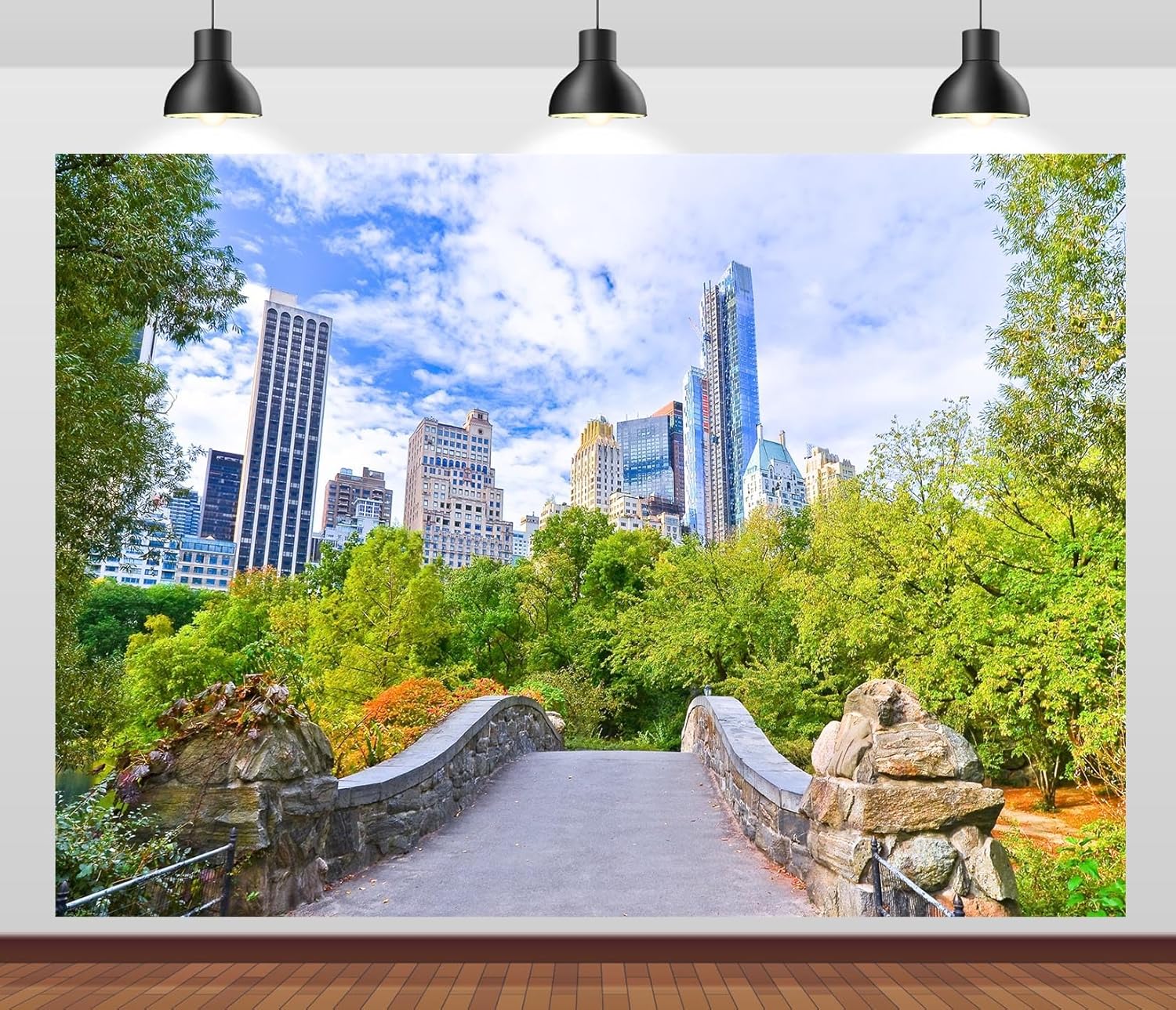 Amazon.com : CORFOTO 7x5ft New York City Backdrop Central Park Autumn ...