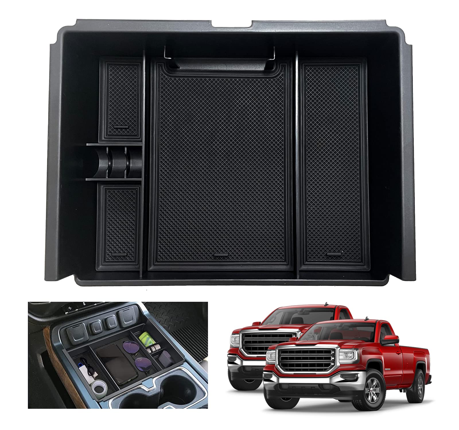 Snapklik.com : XXCIWP Center Console Organizer For 2014-2018 GMC Sierra ...