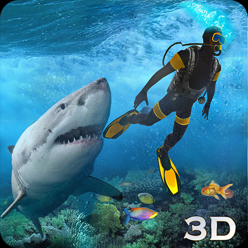 Angry Shark Attack Deep Sea Spear Fishing Games: Real Shark Spear ...