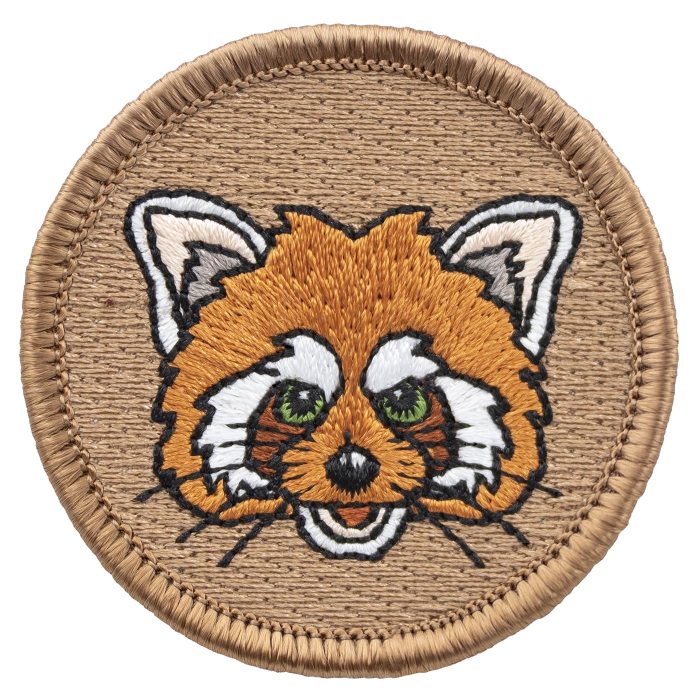 Amazon.com: Red Panda Patrol Patch - 2" Diameter Round Embroidered Patch (Hook Fastener ...