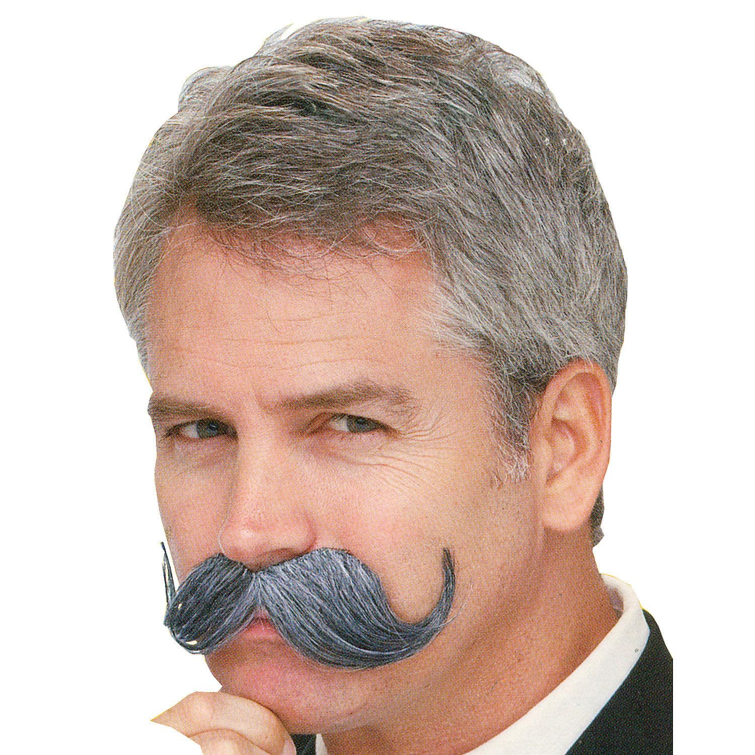 Amazon.com: Grey Handle Bar Mustache : Clothing, Shoes & Jewelry