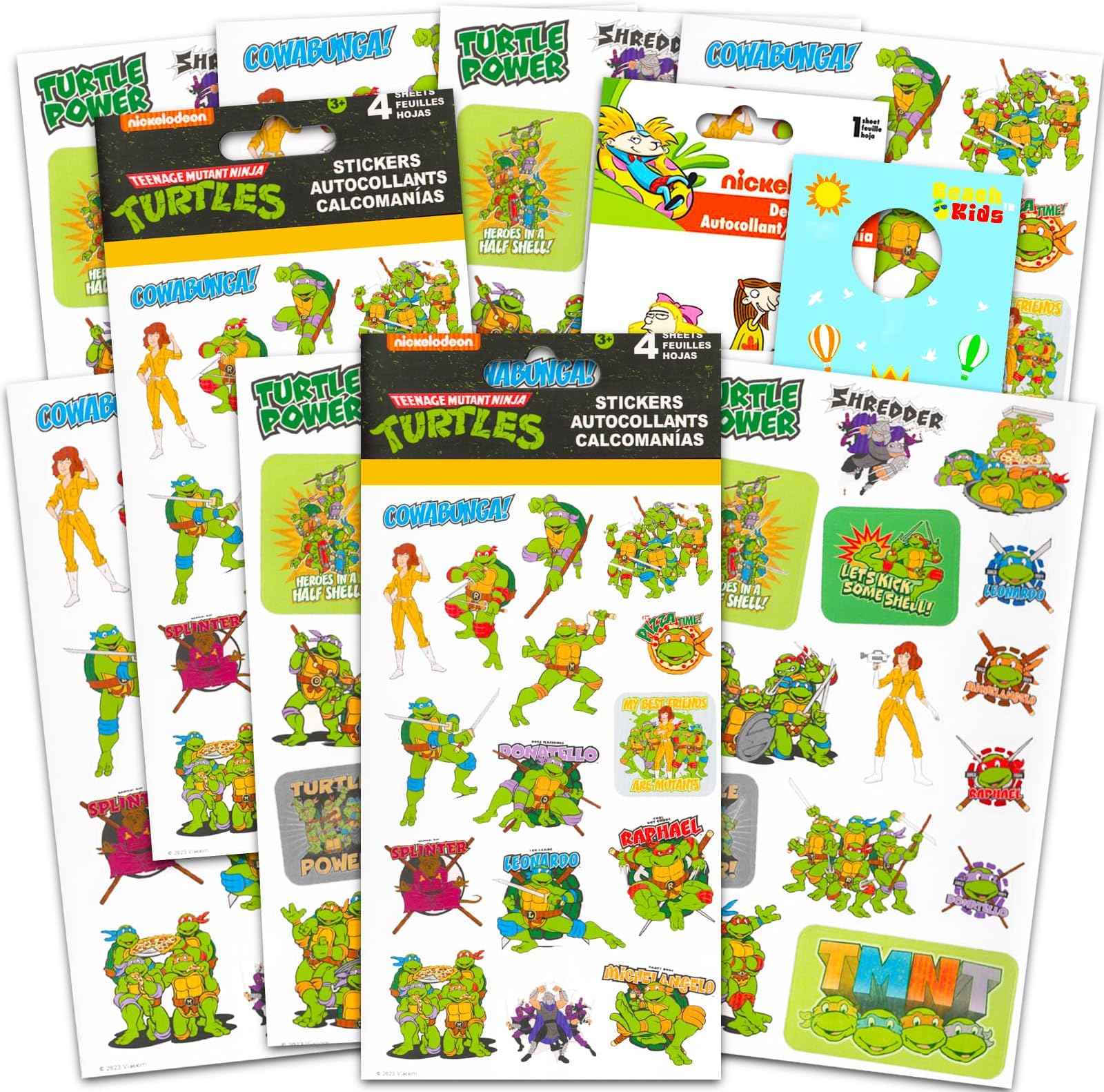 Amazon.com: Teenage Mutant Ninja Turtles Stickers Party Favors Set ...