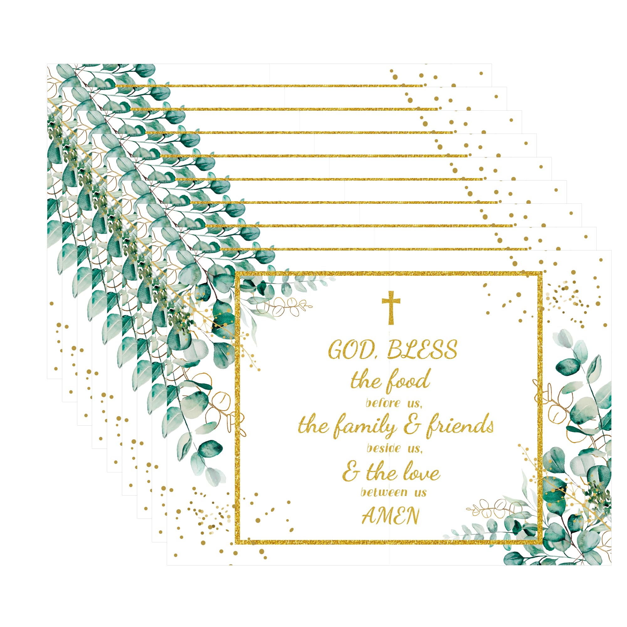 Amazon.com: 50 pcs. Paper Placemats, Disposable Placemats for Religious ...
