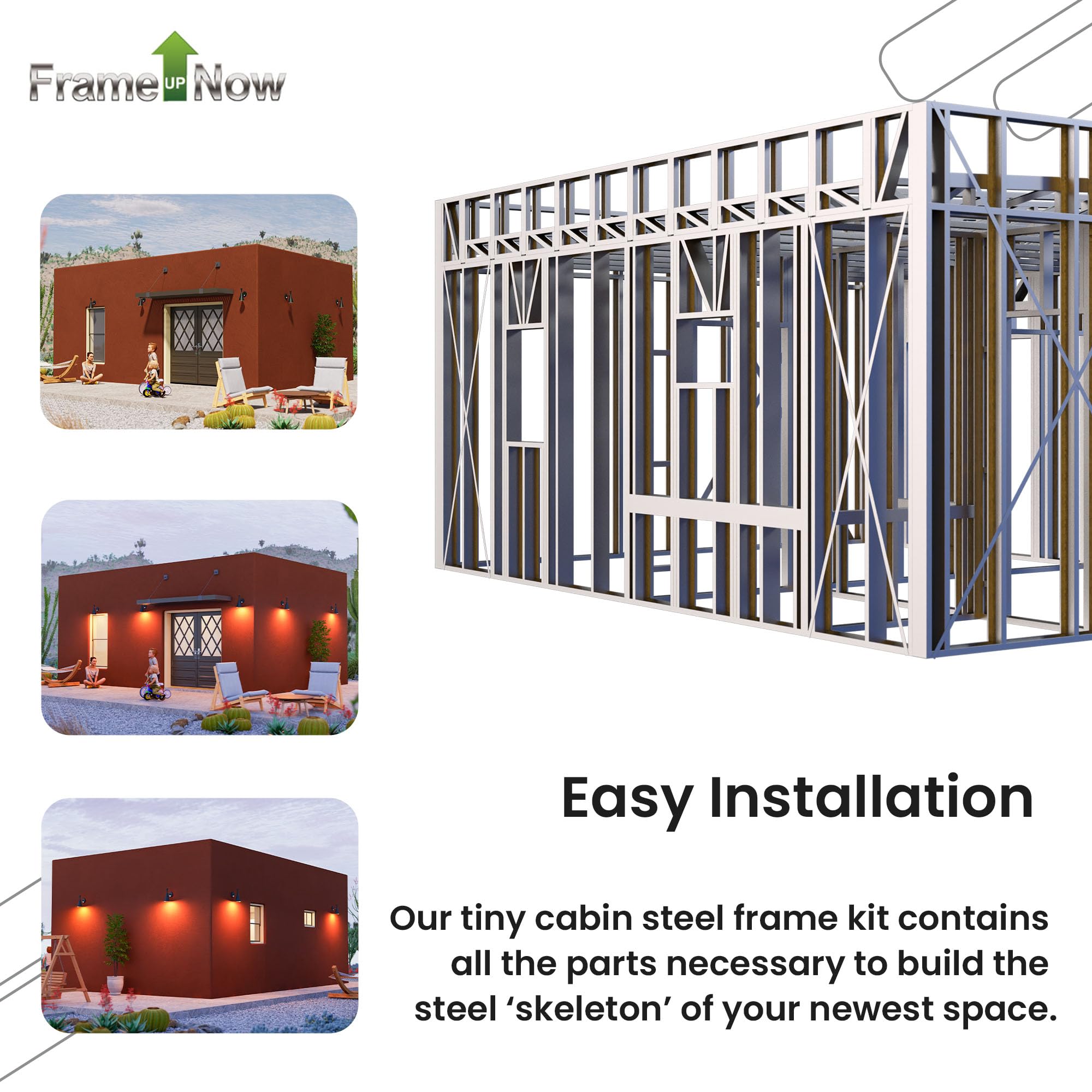 Small Home Kits Steel Frame Metal Building Homes | Metal Home Kits