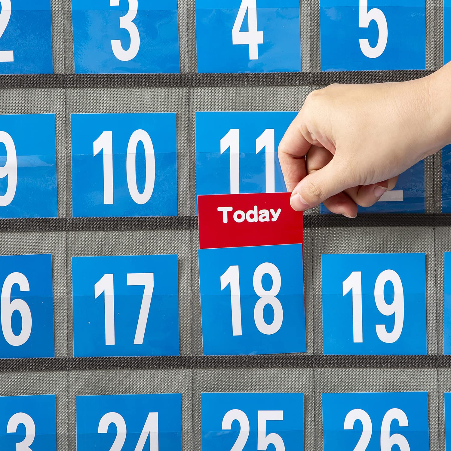 Snapklik.com : ANZORG Monthly Calendar Pocket Chart School Calendar Kit ...