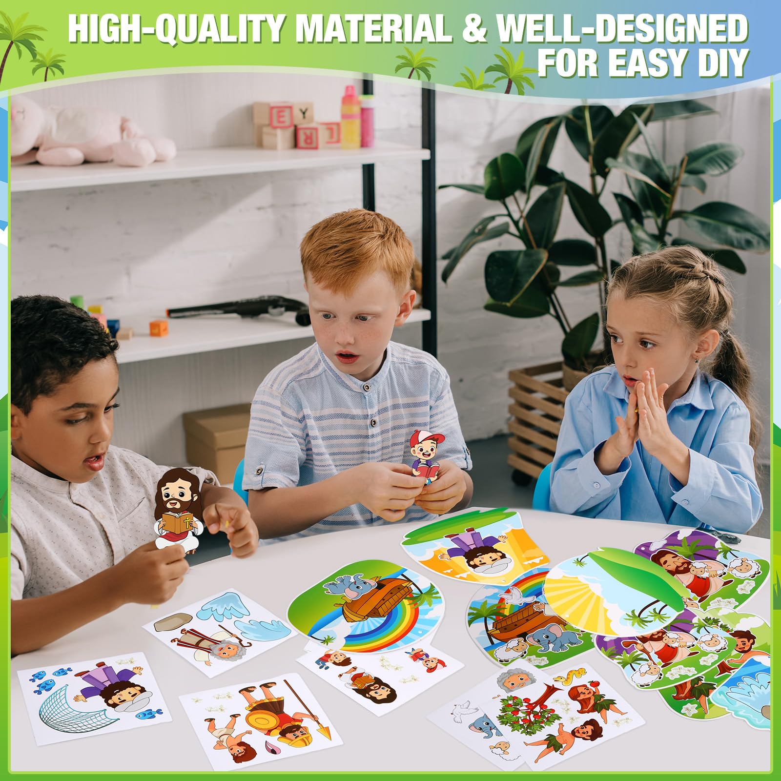 Snapklik.com : Blosssound 32 Sets Religious Jesus Craft Kits For Kids ...
