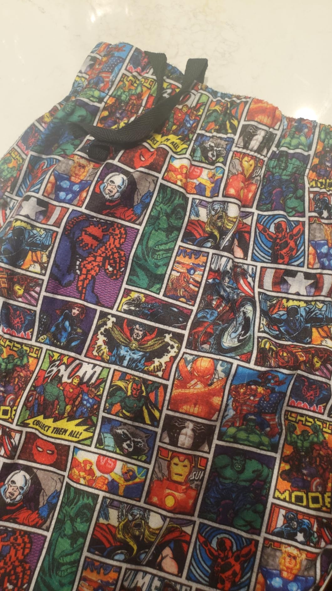 Marvel Comics Mens' Vintage Avengers Comic Book Page Pajama Pants at ...