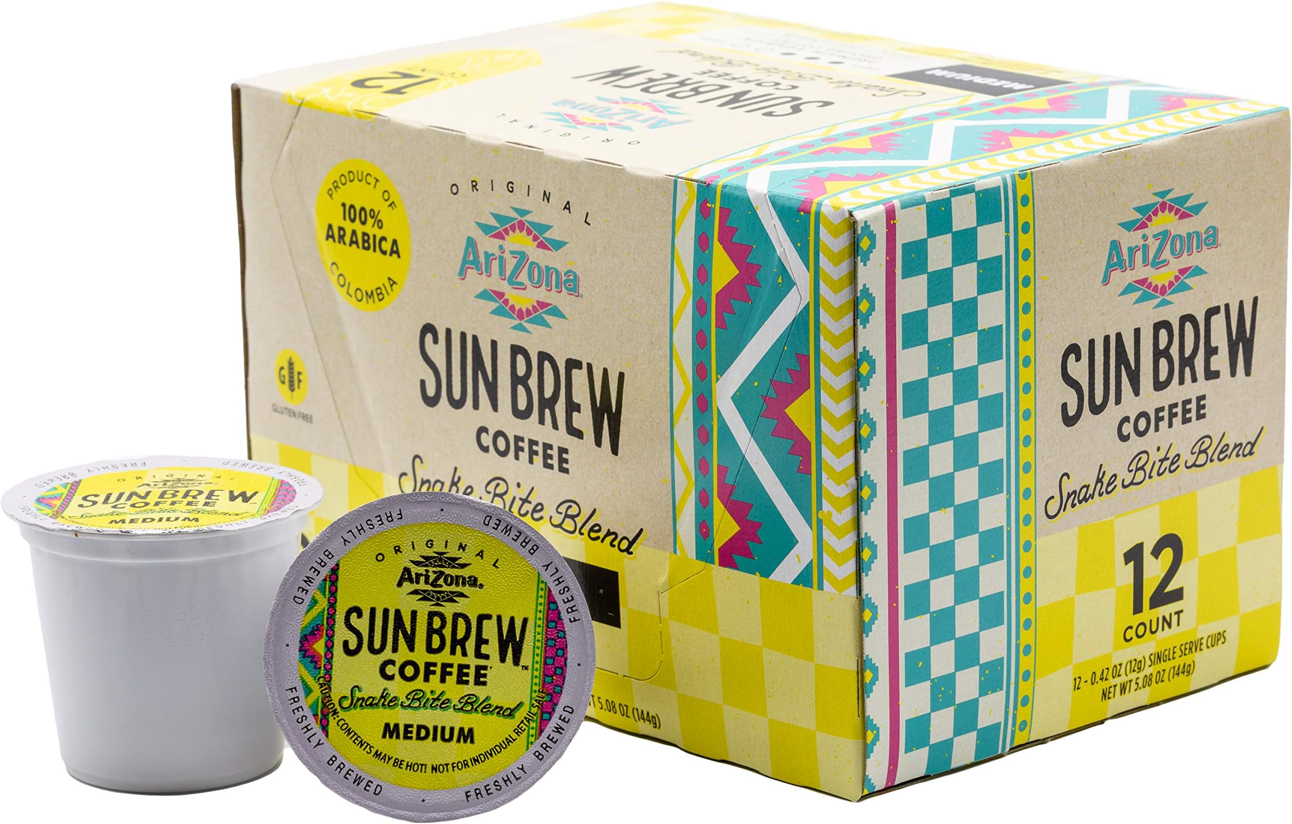 Amazon.com: AriZona Sun Brew Coffee - Snake Bite Blend 12 Count, Single ...
