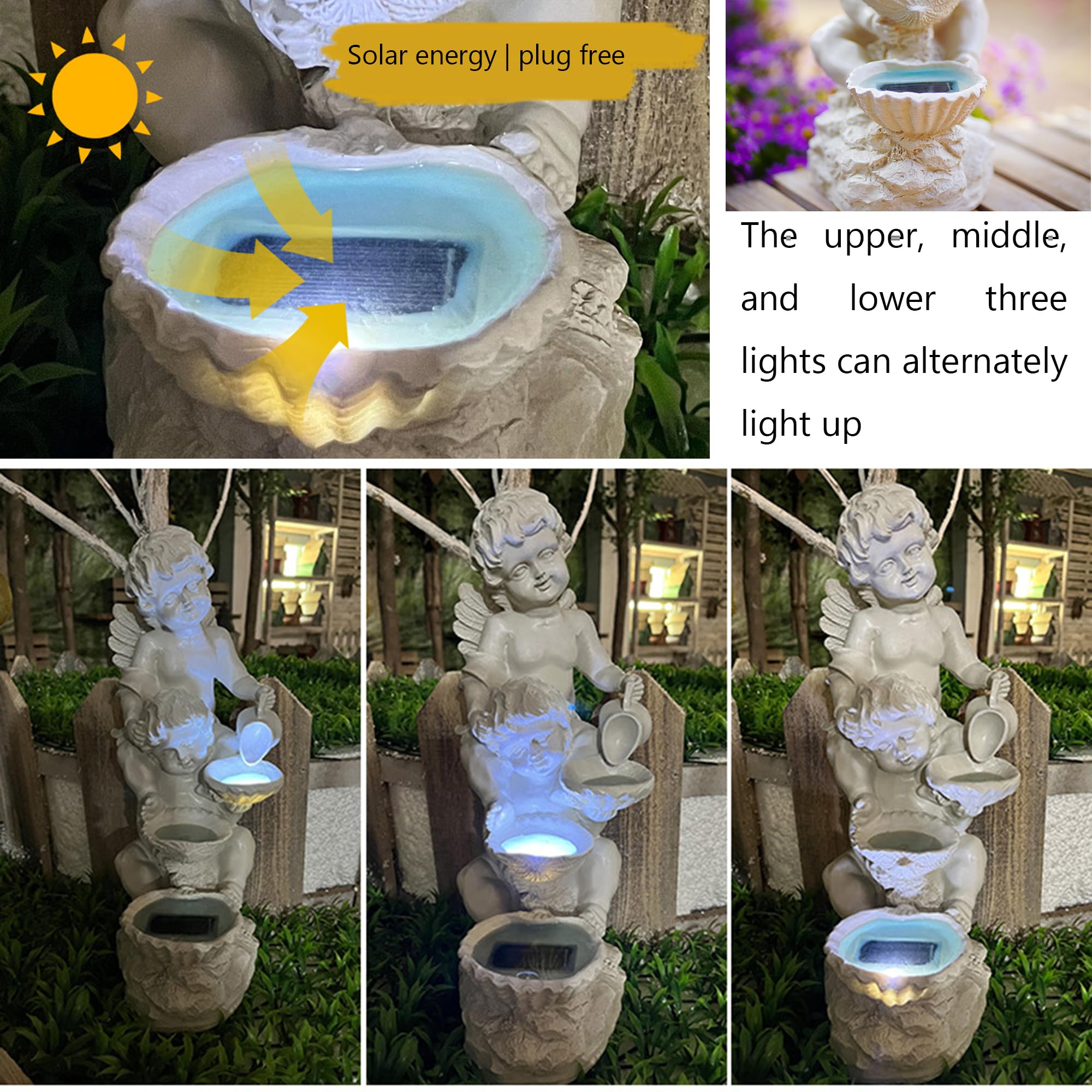 Solar Yard Angels