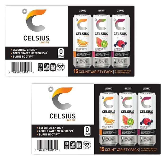 Buy Celsius Sparkling Fitness Drink - Pre-Workout Drink - Sparkling ...