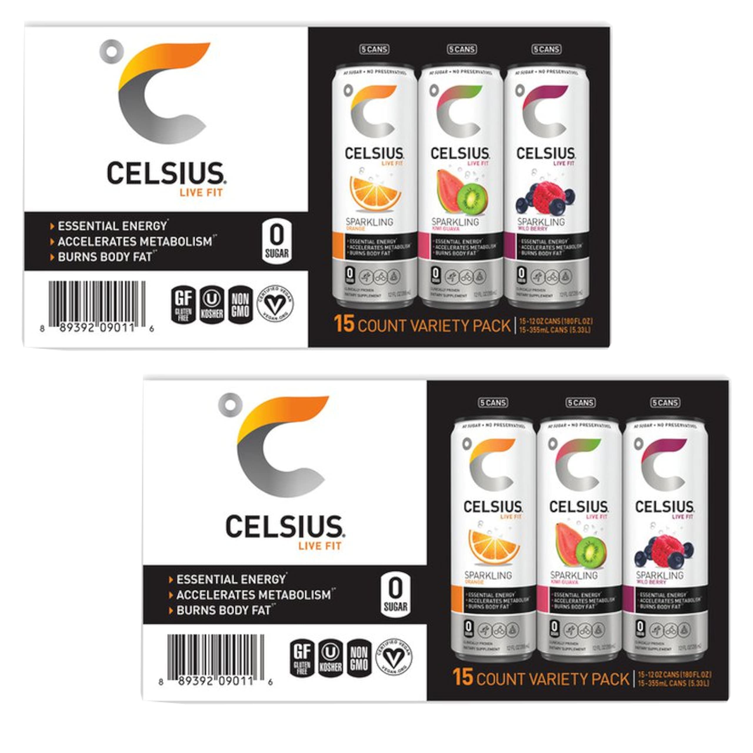 Buy Celsius Sparkling Fitness Drink - Pre-Workout Drink - Sparkling ...