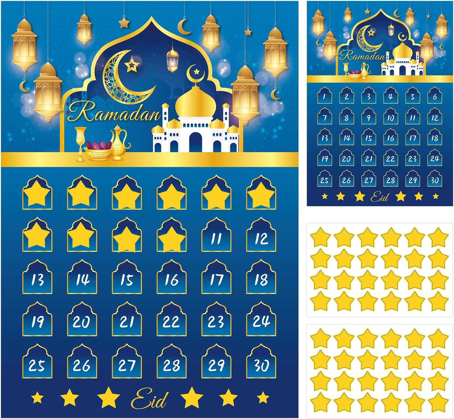 Amazon.com: Ramadan Decorations for Home Ramadan Countdown Calendar for ...