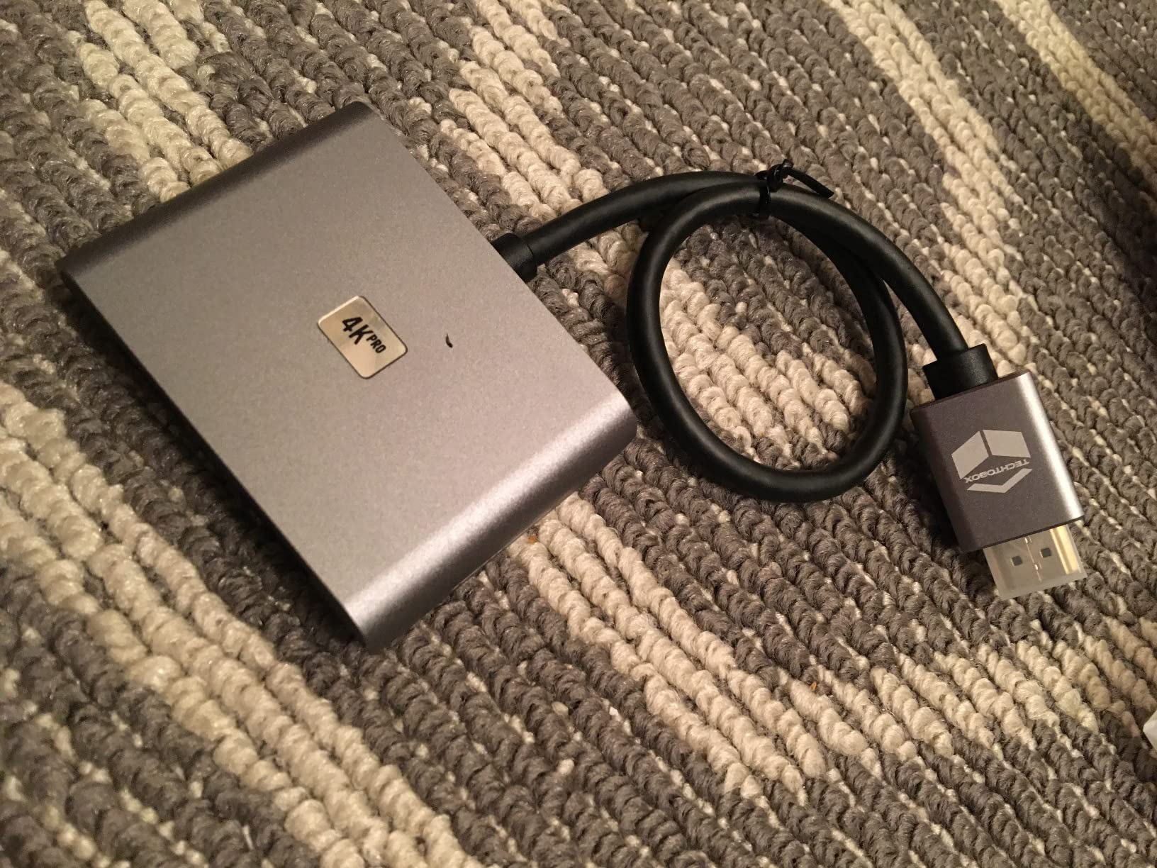 HDMI Splitter 1 in 2 Out [Dual 4K@60Hz] TECHTOBOX Aluminum Dual HDMI ...