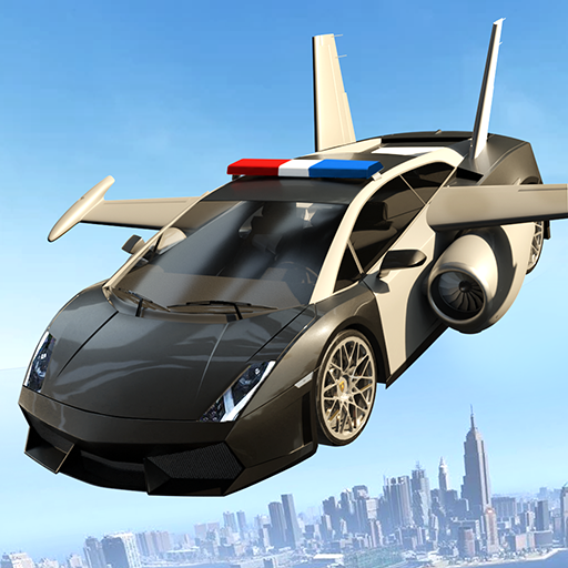 Flying Police Car Chase Simulator 3D: Crime City Vegas Gangster ...