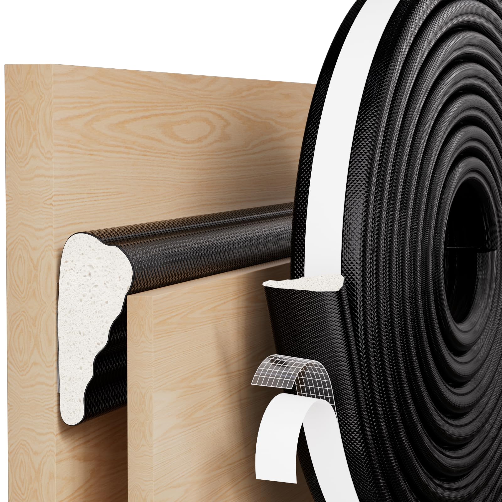 ESUFEIR 118" Wedge Window Weather Stripping,Door/Window Gap Filler for ...