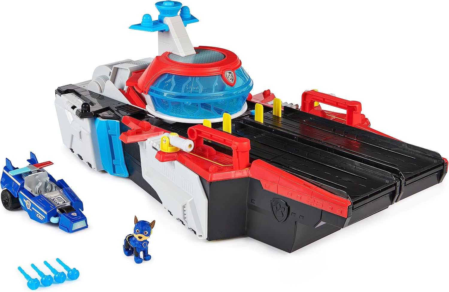 PAW Patrol: The Mighty Movie, Aircraft Carrier HQ, with Chase Action ...