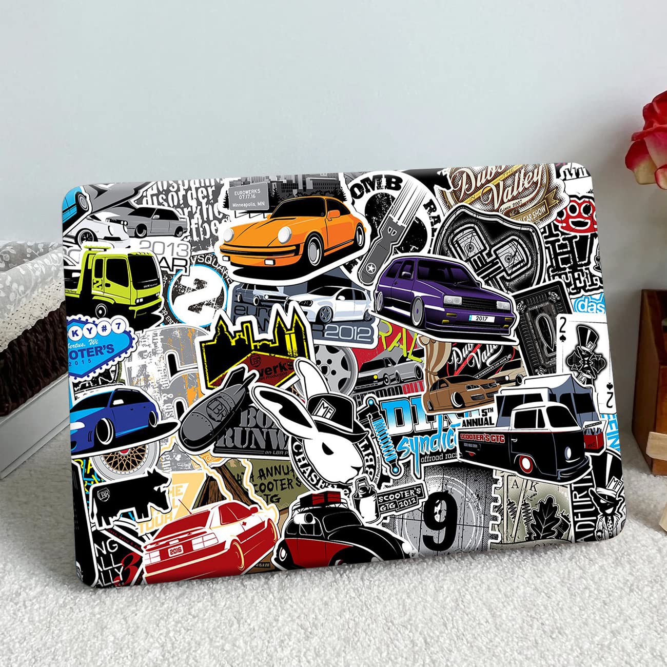 VVWV® Laptop Skin Vinyl Stickers for All Laptop Multicolour Cars ...