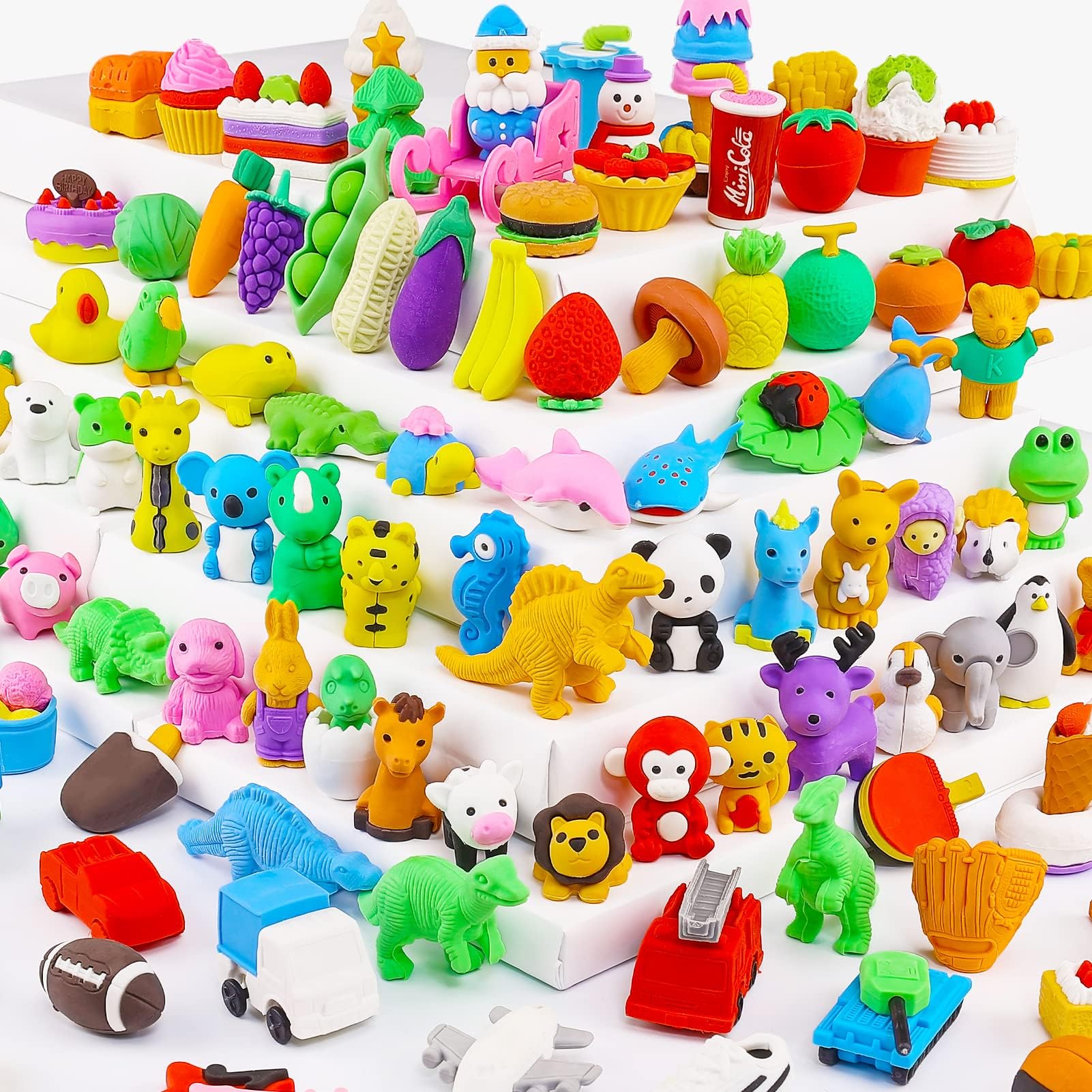 Amazon.com: FUN LITTLE TOYS Erasers with Easter Eggs, Cute Mini Animals ...