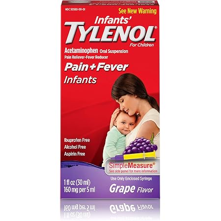 Amazon.com: Infants' Tylenol Oral Suspension Liquid Medicine with ...
