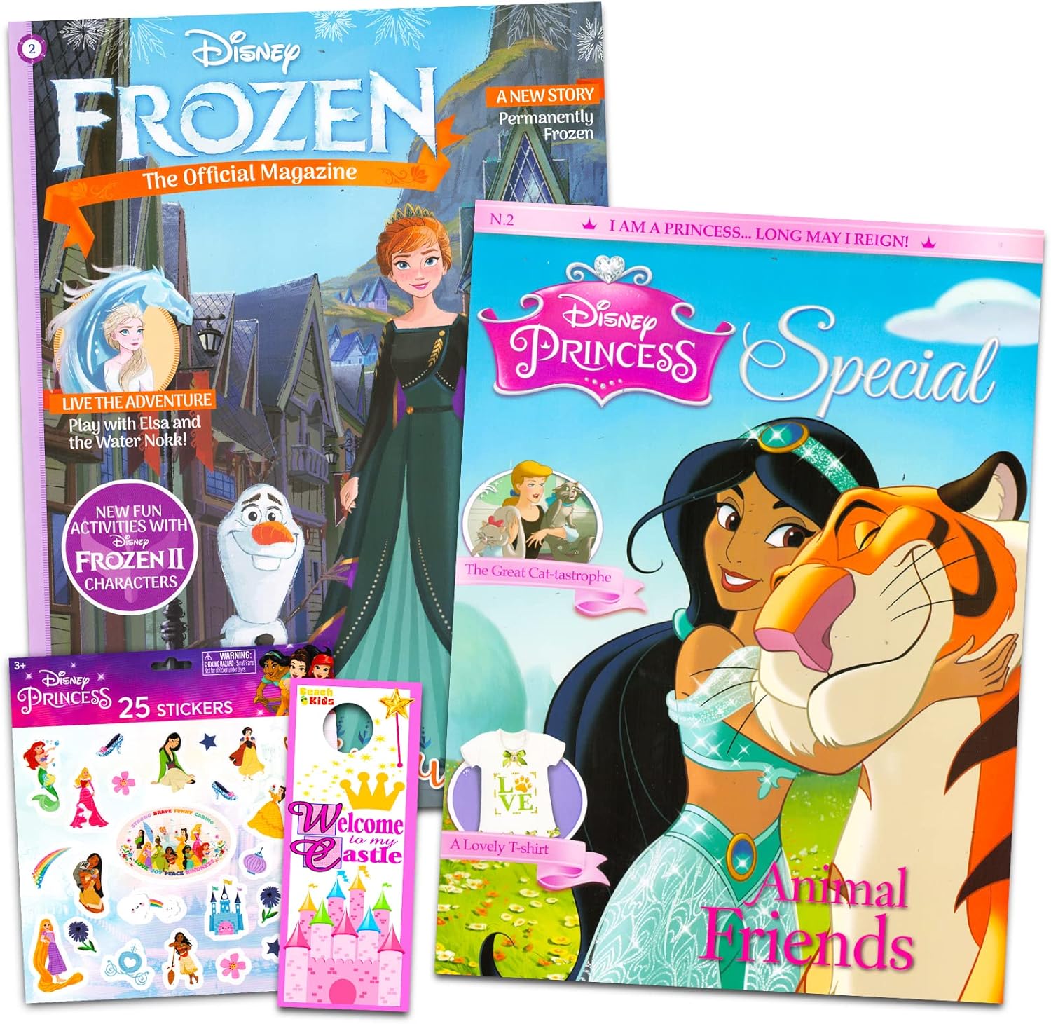 Amazon.com: Disney Princess and Frozen Activity Books for Kids Ages 6-8 ...