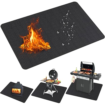 Amazon.com: Techstarry 65 x 40 inch Heavy Duty Large Under Grill Mats ...