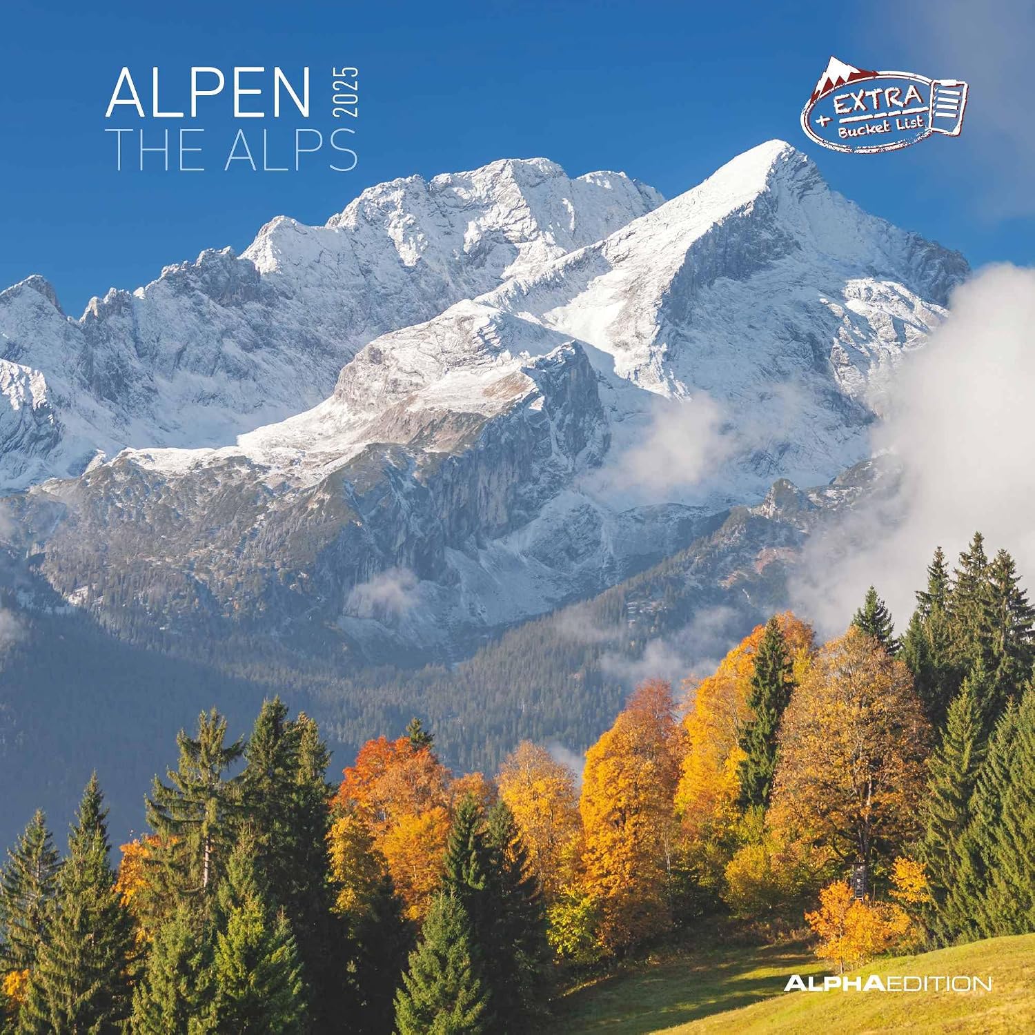 Alpen 2025 - Broschürenkalender 30x30 cm (30x60 geöffnet) - Kalender ...