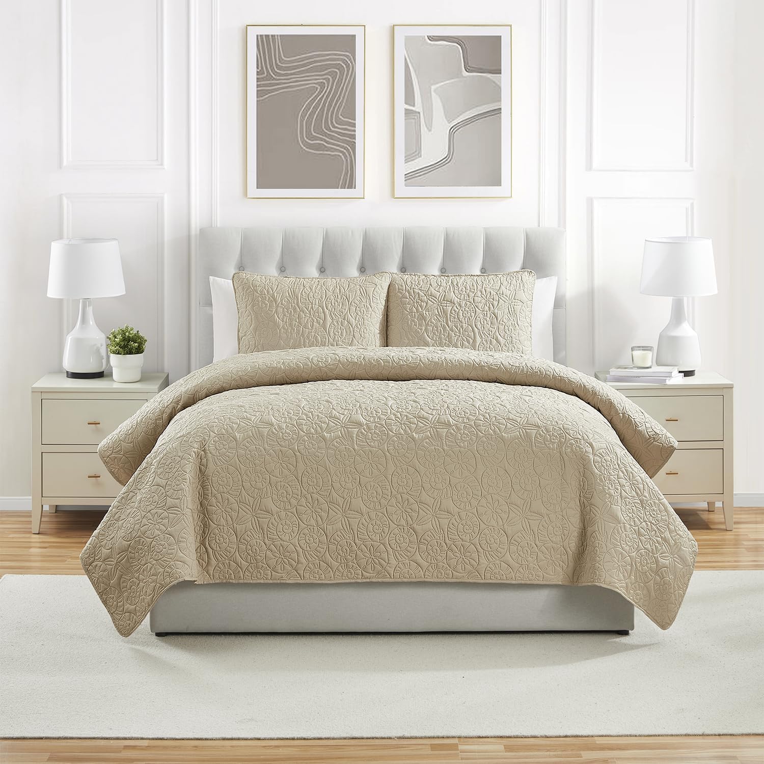 Snapklik.com : VCNY Home - King Quilt Set, Pinsonic Bedding
