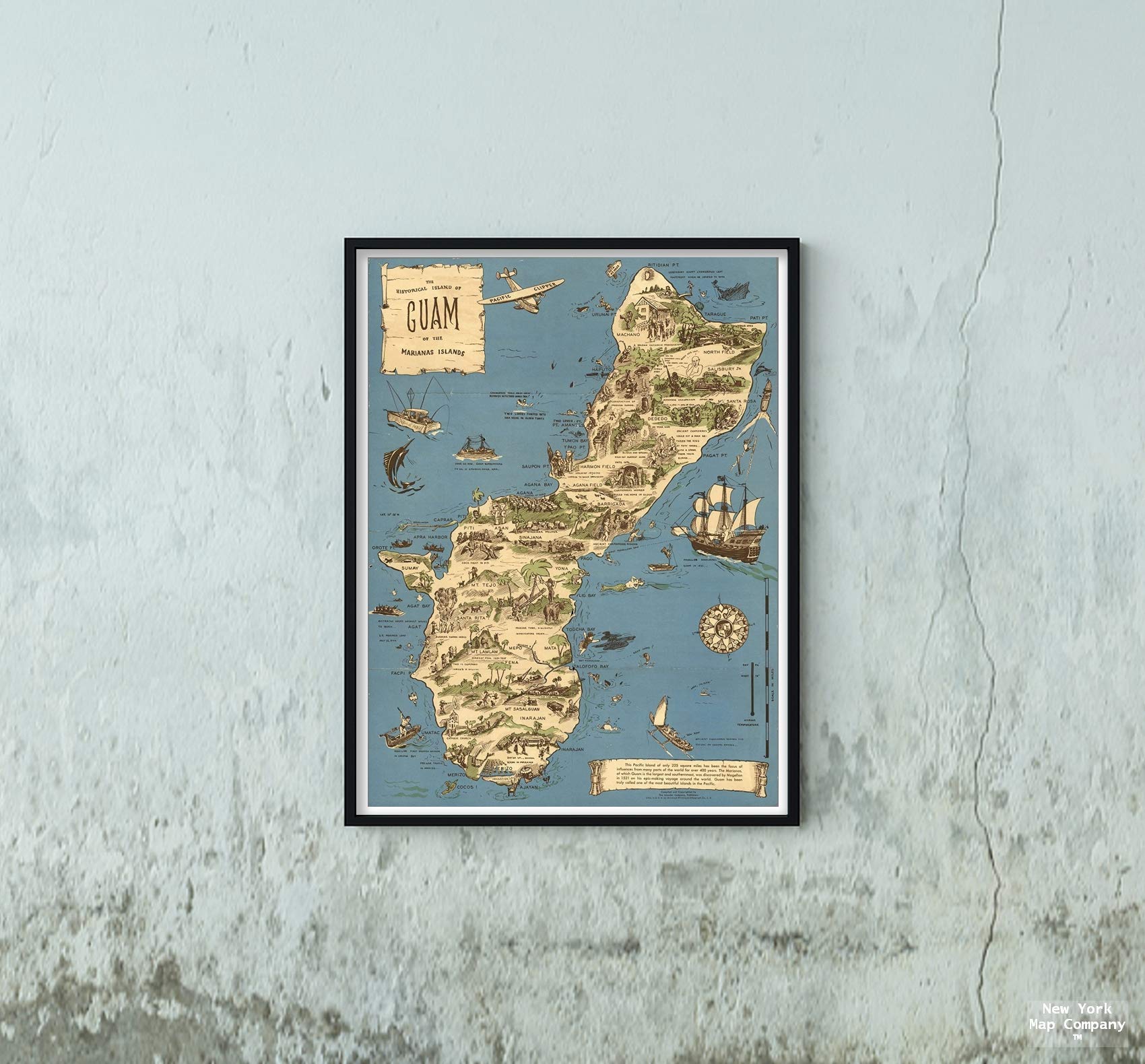 Guam Ancient Drawings WIGH Poster: Gertrude Costenoble Hornbostel