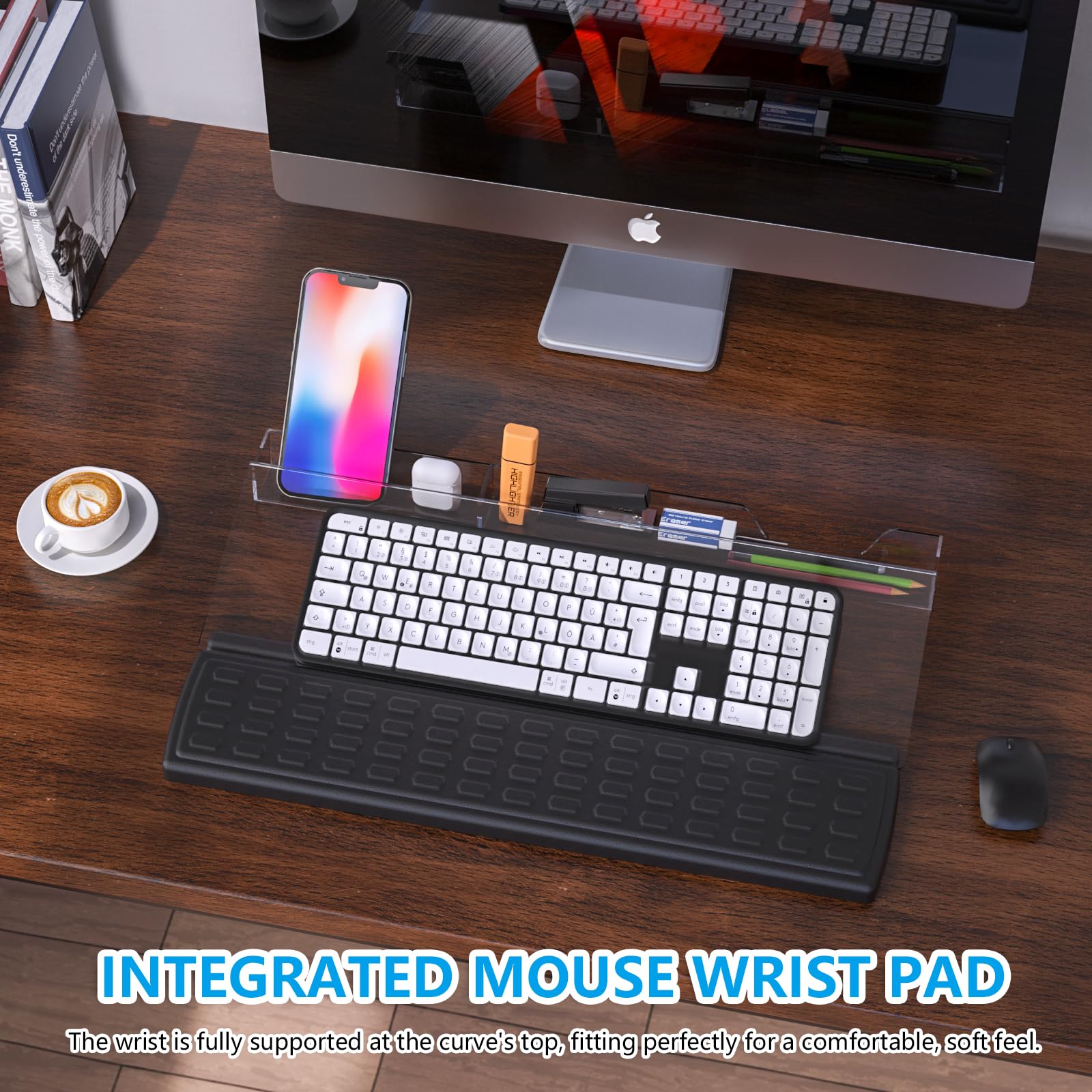 Snapklik.com : Laokiiy Keyboard Riser,Computer Keyboard Stand Acrylic ...