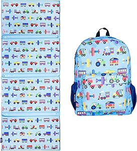 Amazon.com: Wildkin Kids 16 Inch Backpack Bundle with Vinyl Nap Mat ...