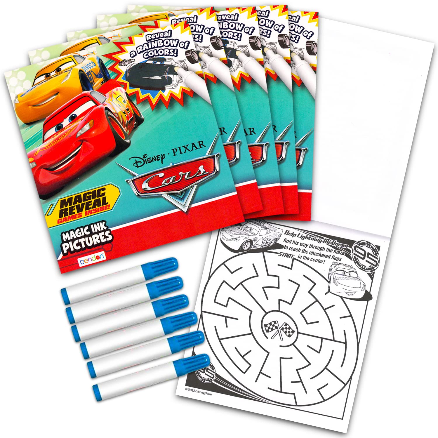 Snapklik.com : Disney Cars Imagine Ink Coloring Book Set - Bundle Of 12 ...