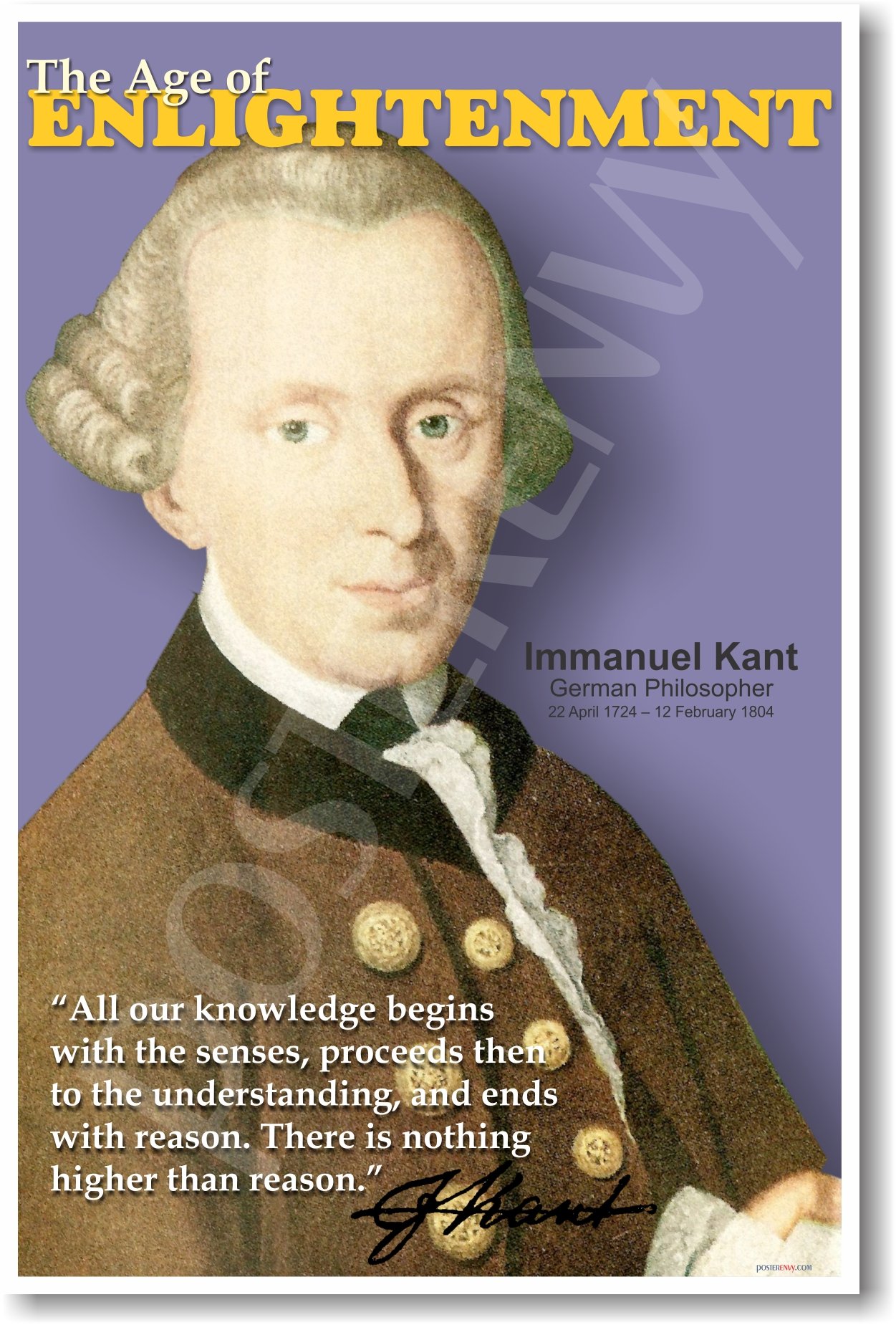 Amazon.com: Immanuel Kant German Philosopher - Social Studies Classroom ...