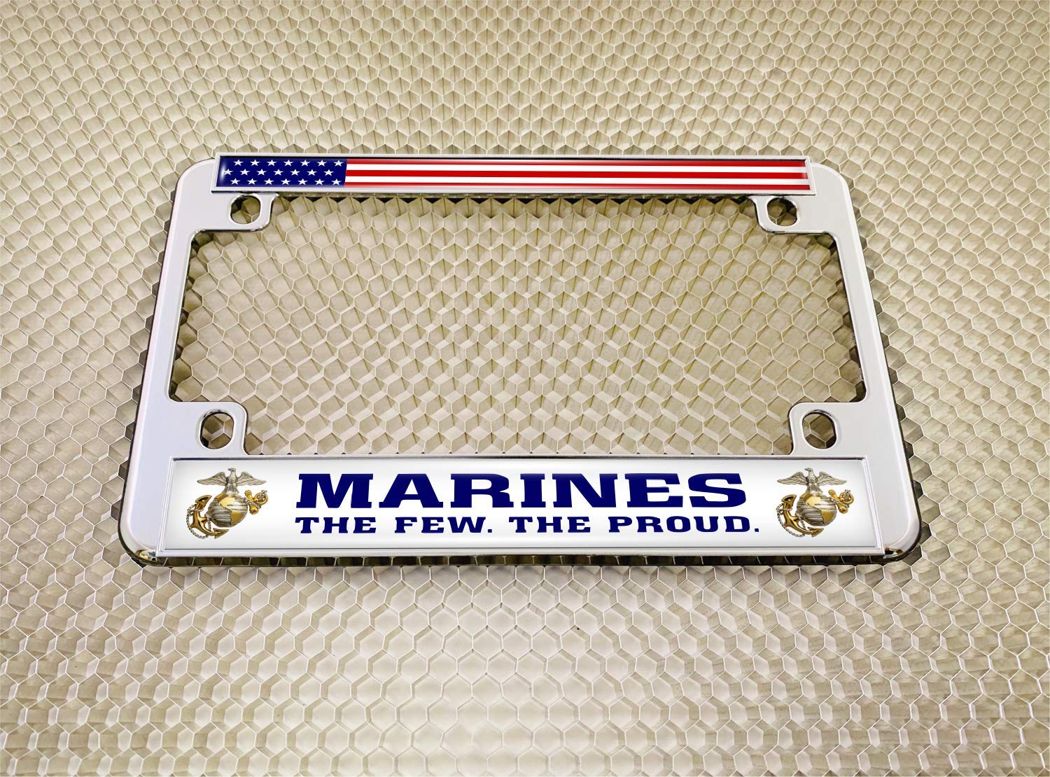 [Officially Licensed USMC Product] - Motorcycle Metal License Plate ...