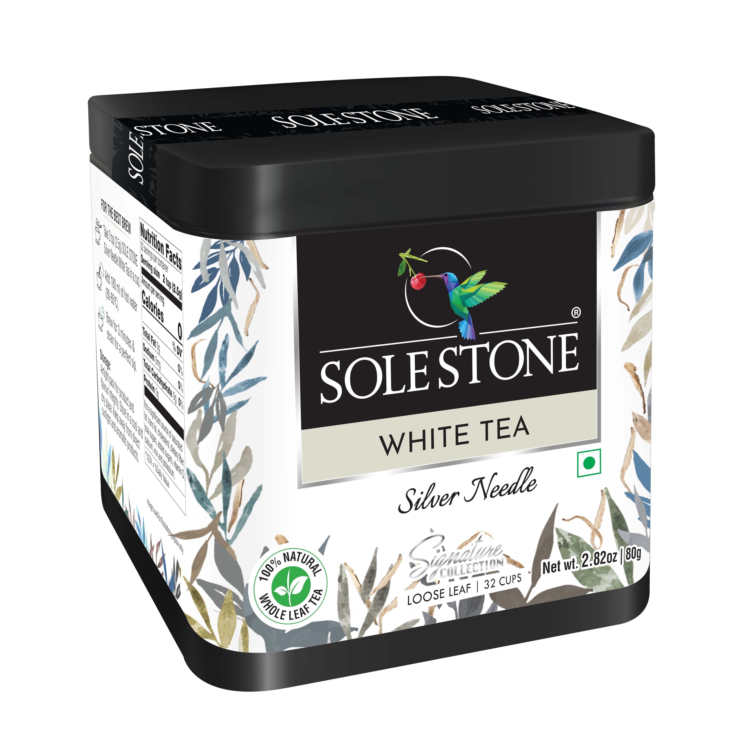 SOLE STONE - Silver Needle White Tea: 0% Bitterness, Loose Leaves,Whole ...